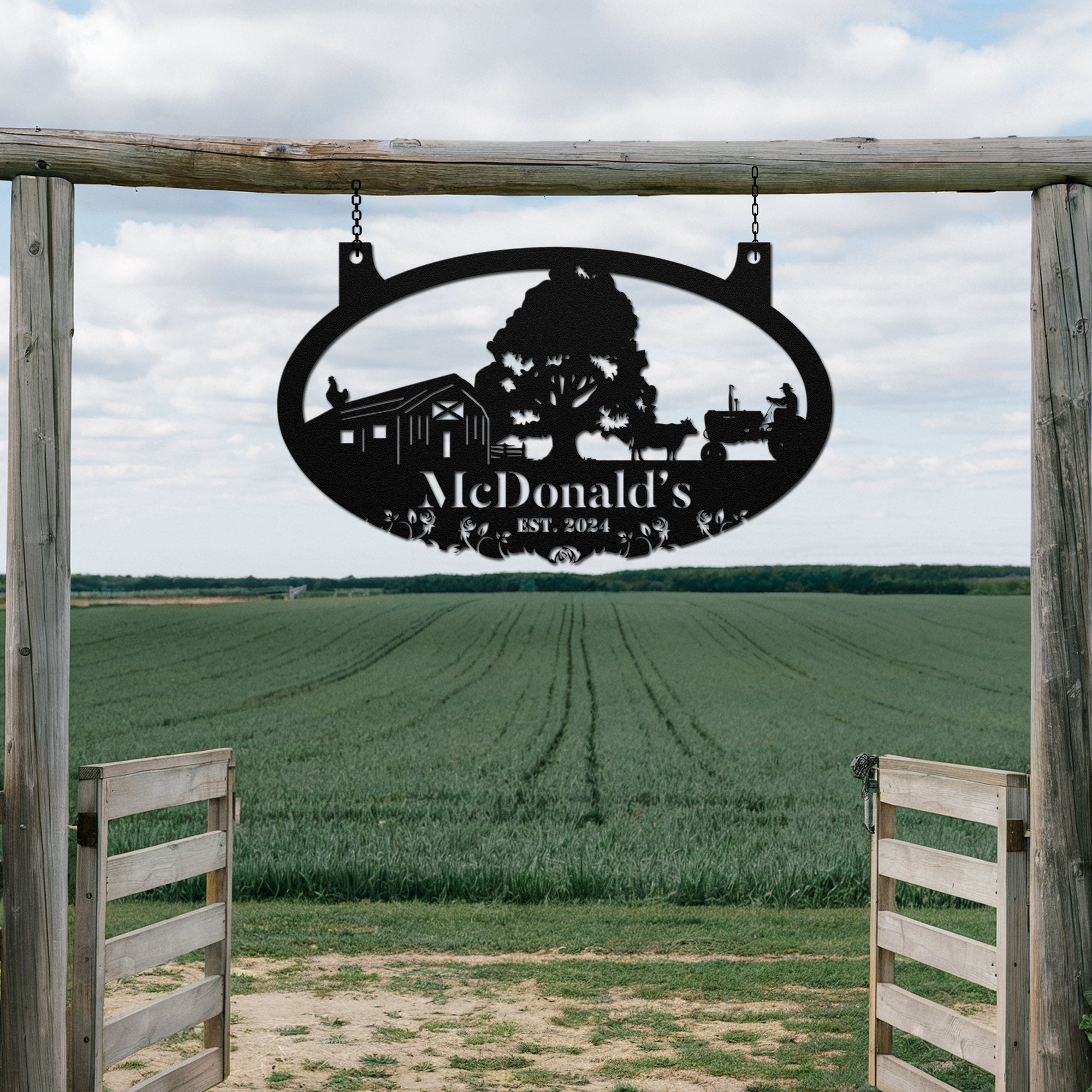 Hanging Farm Sign – Chicken Coop Signs